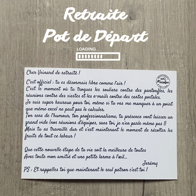 Box C👀couFestive Retraite Nombre de cartes dans votre Box 5 Cartes