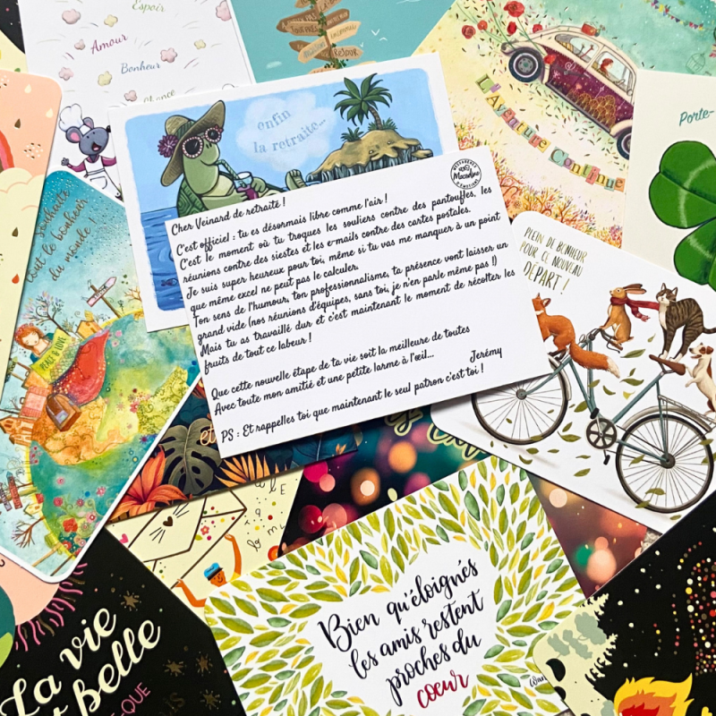 Box C👀couFestive Retraite Nombre de cartes dans votre Box 5 Cartes